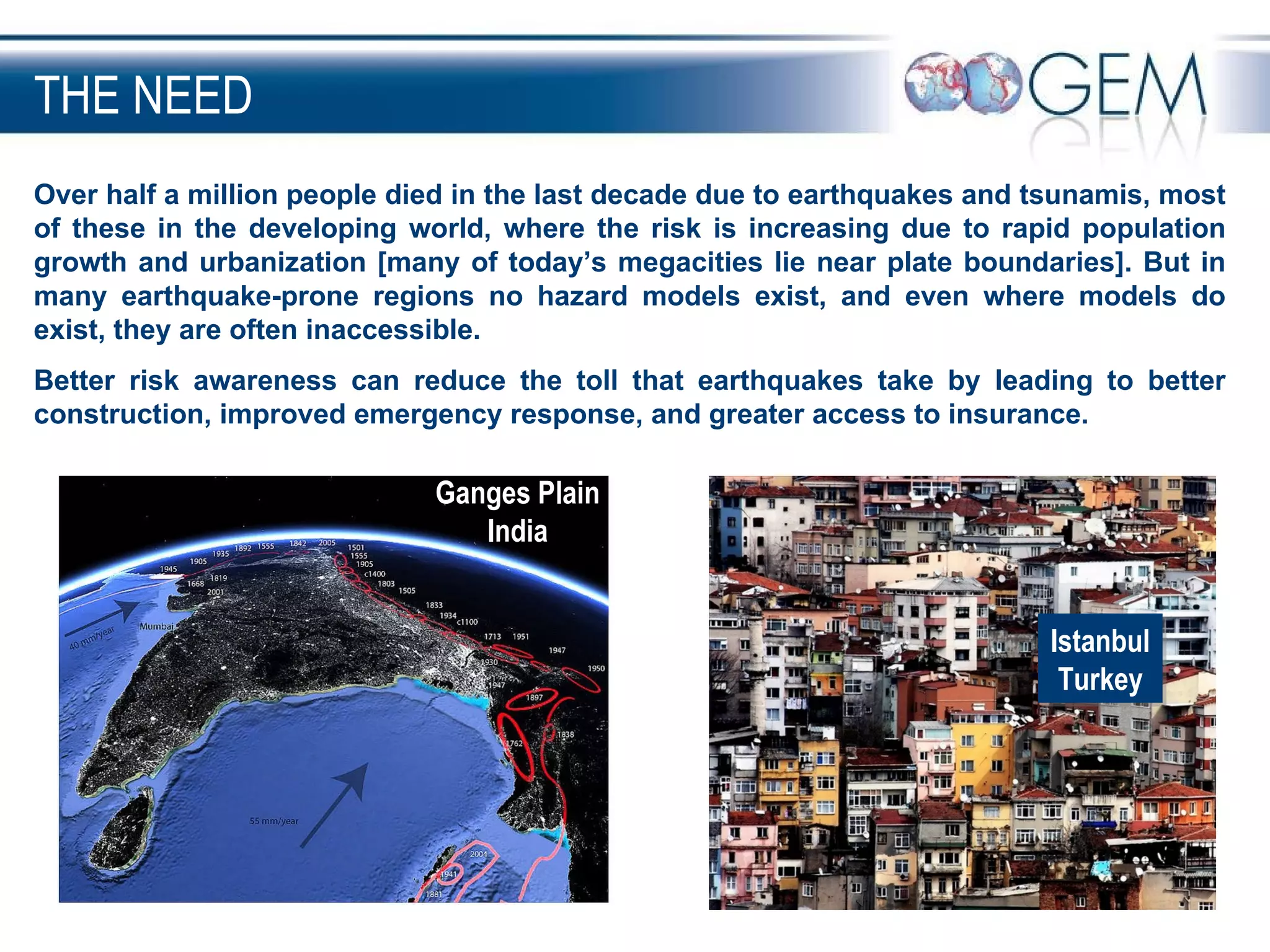 Global Earthquake Model: Calculating and Communicating Seismic Risk | PPT