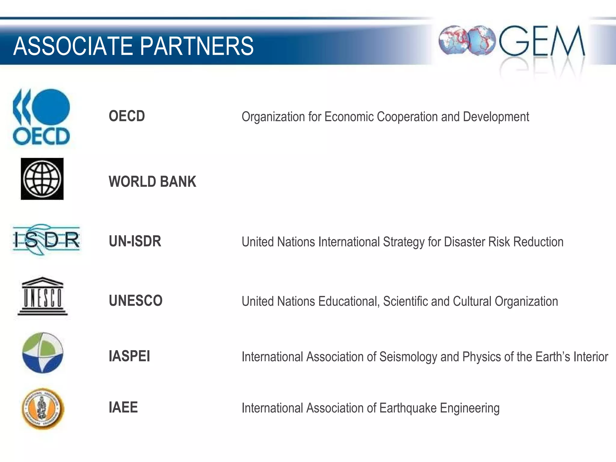 Global Earthquake Model: Calculating and Communicating Seismic Risk | PPT