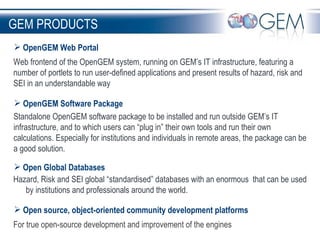 Global Earthquake Model: Calculating and Communicating Seismic Risk | PPT