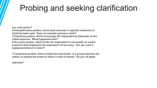 QUESTIONING AND THE INFORMATION-GETTING INTERVIEW | PPT