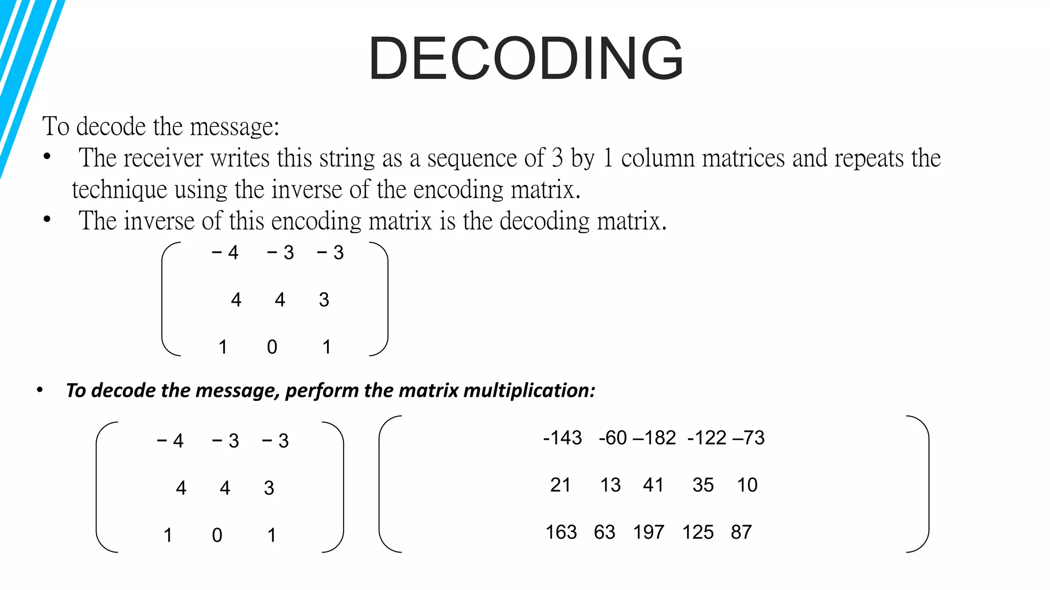 Application of Matrices in real life | Matrices application | The Matrices | PPTX