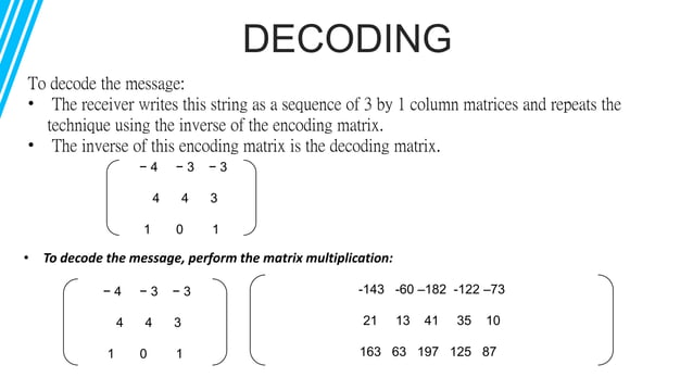 Application of Matrices in real life | Matrices application | The ...
