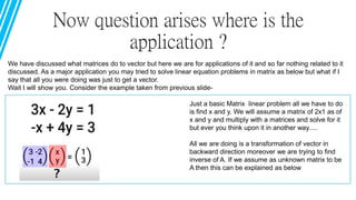 Application of Matrices in real life | Matrices application | The ...