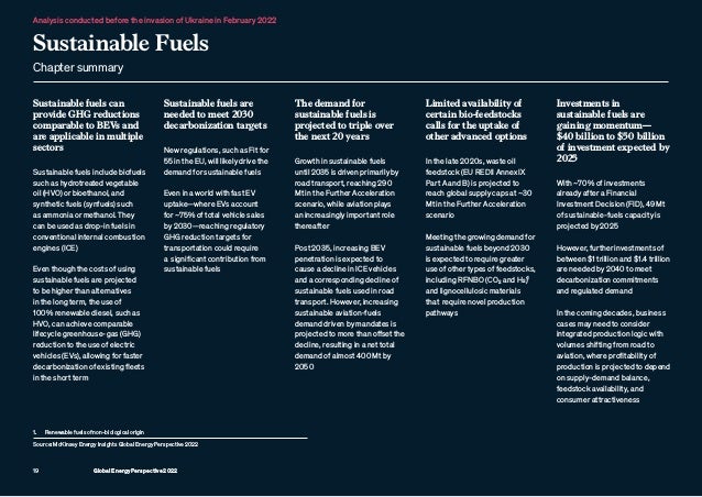 McKinsey Global Energy Perspective 2022 Executive Summary | PDF