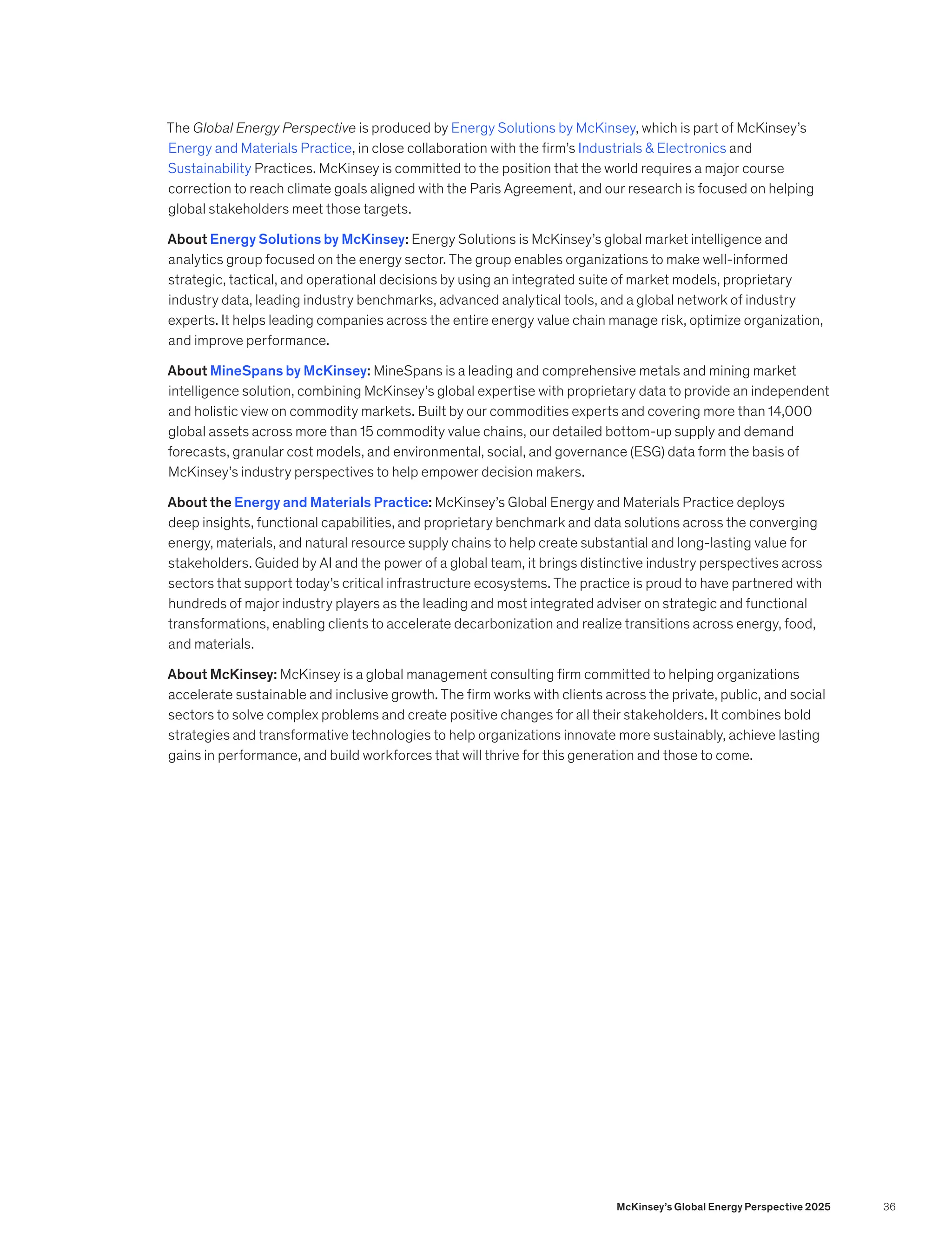 McKinsey Global Energy Perspective 2025- Full Report | PDF