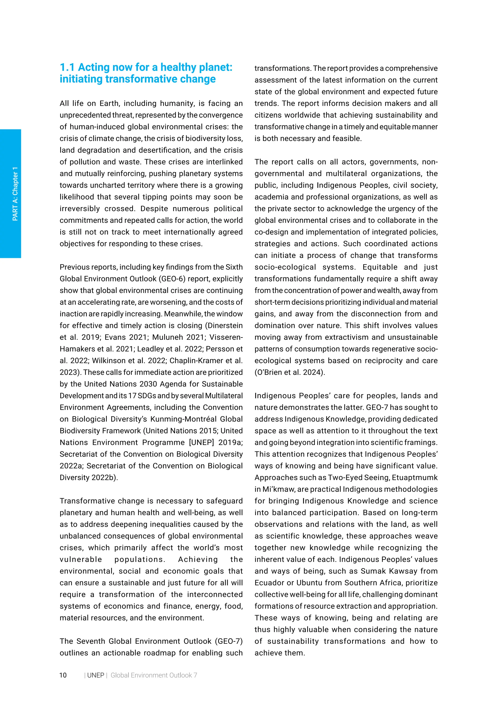 UNEP Global Environment Outlook_7 - Full Report | PDF