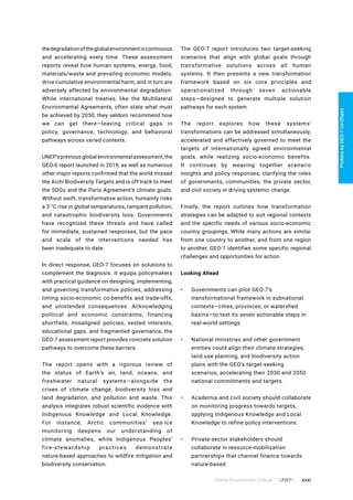 UNEP Global Environment Outlook_7 - Full Report | PDF