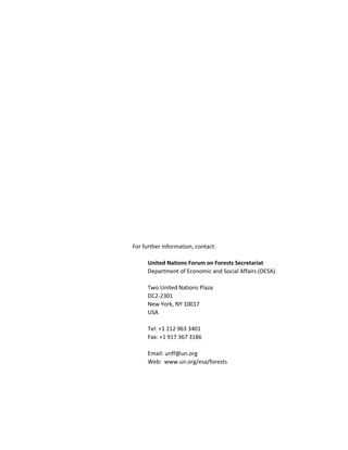 UNITED NATIONS STRATEGIC PLAN FOR FORESTS 2030 | PDF