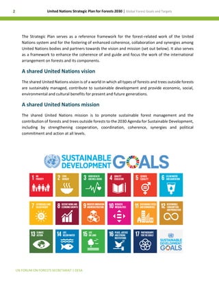 UNITED NATIONS STRATEGIC PLAN FOR FORESTS 2030 | PDF | Environment ...