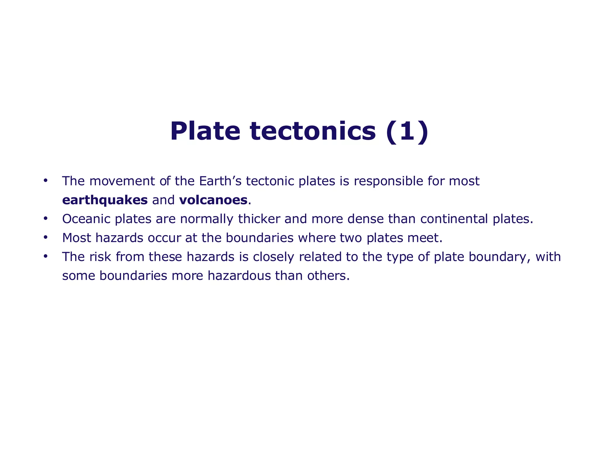 Global Hazards Patterns | PPT