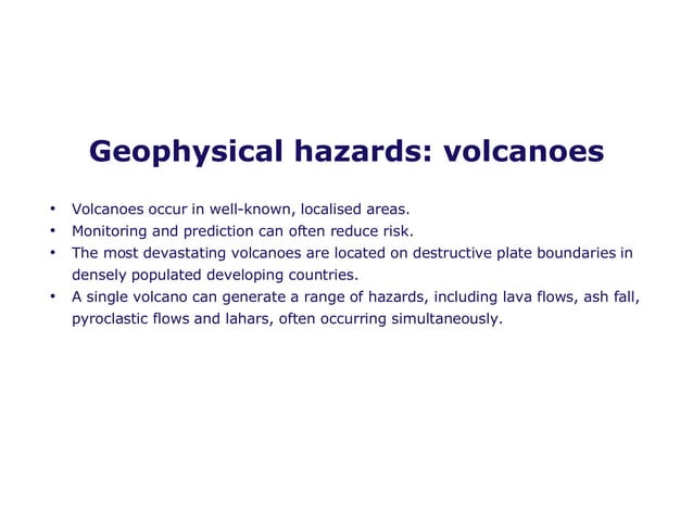 Global Hazards Patterns | PPT | Science