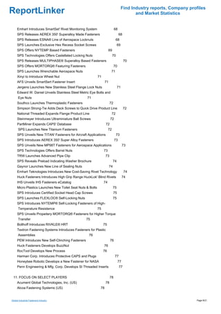 Global Industrial Fasteners Industry | PDF | Mergers and Acquisitions ...