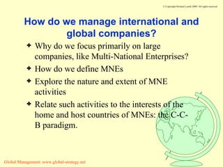 Global Management 1 | PPT