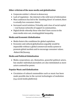 global-media-cultures-lecture-notes-1-4.pptx | Business | Business and ...