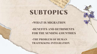 GLOBAL-MIGRATION.pptx Globalization..... | PPTX