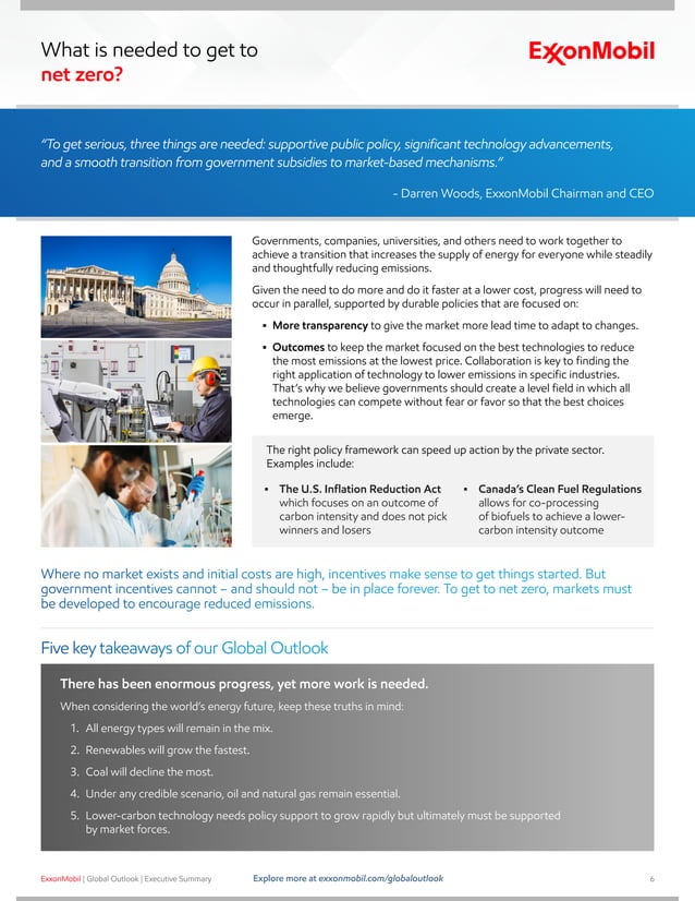 Exxon Global Energy Outlook: executive summary | PDF