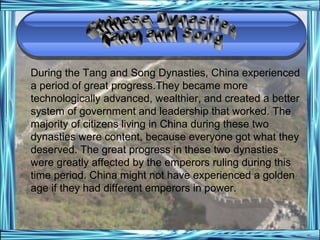 Global Slide Show: Chinese Dynasties | PPT