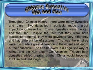Global Slide Show: Chinese Dynasties | PPT