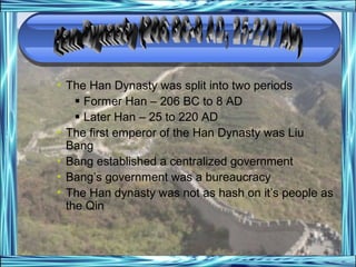 Global Slide Show: Chinese Dynasties | PPT