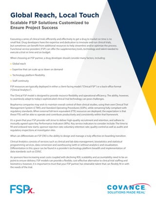 FSP Services: Global Reach, Local Touch | PDF