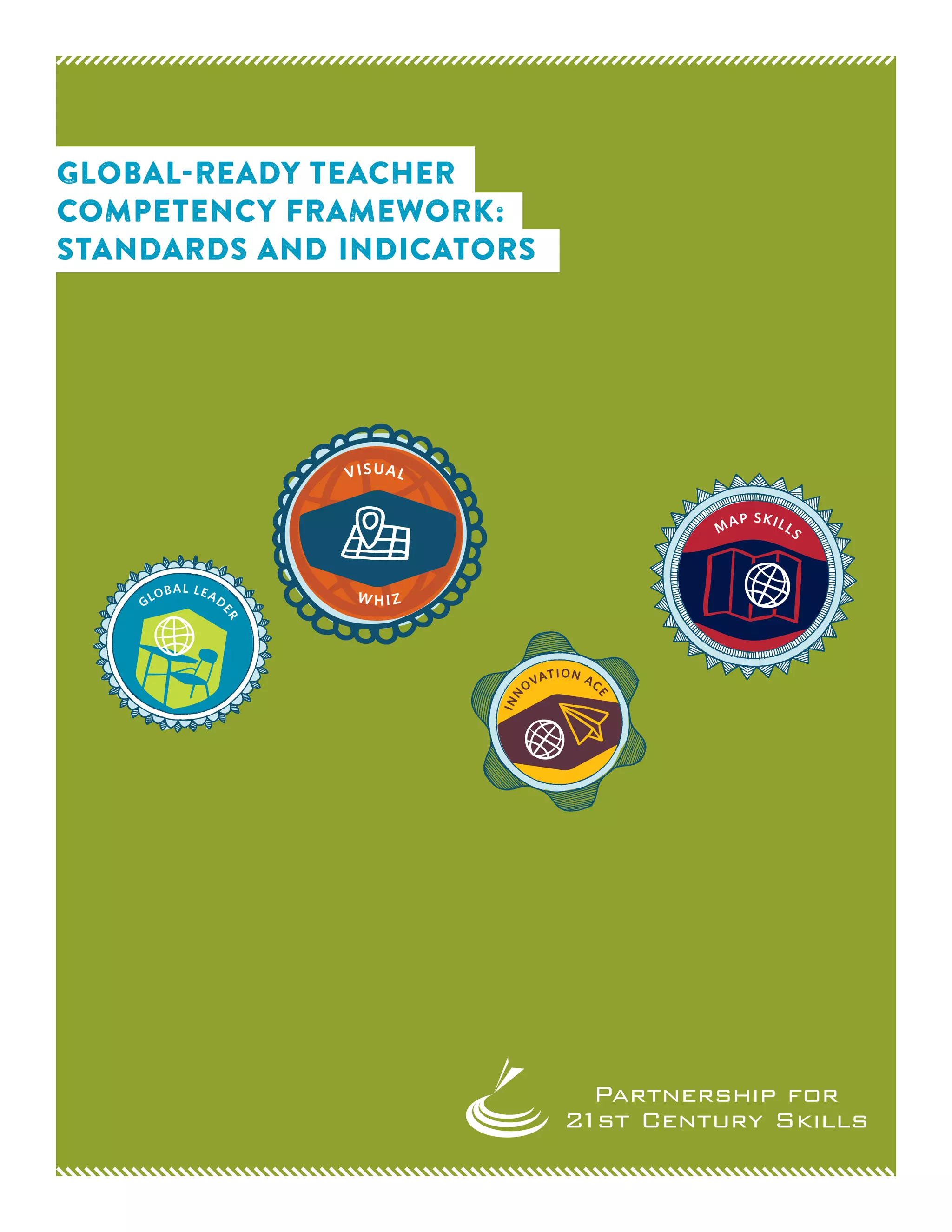 Global ready teacher competency framework standards and indicators ...