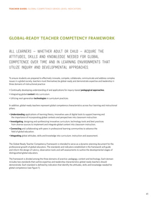 Global ready teacher competency framework standards and indicators ...
