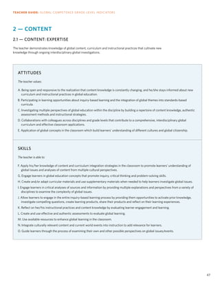 Global ready teacher competency framework standards and indicators ...