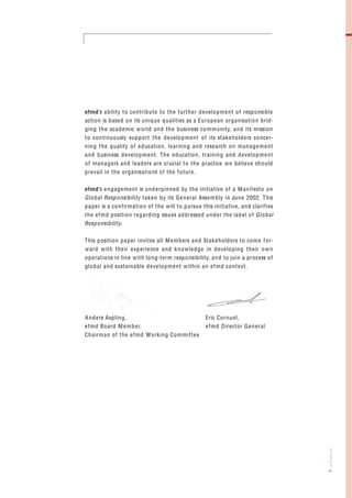 Global responsibility efmd_2003 | PDF
