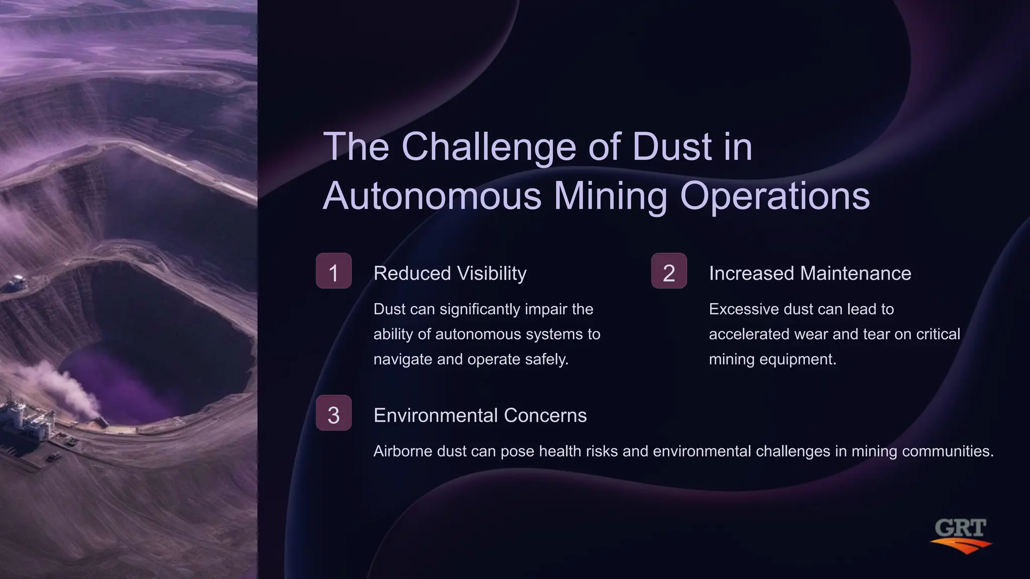 Dust Suppression on Autonomous Mines & Haulage Systems | PPTX | Logistics | Business