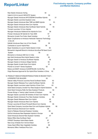 Global Seeds Industry | PDF