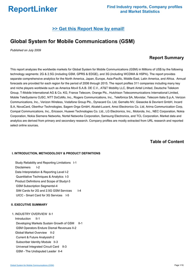 Global System for Mobile Communications (GSM) | PDF
