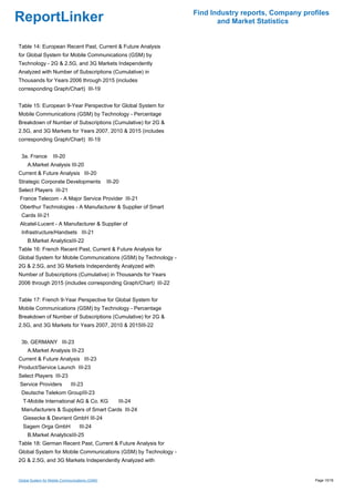 Global System for Mobile Communications (GSM) | PDF