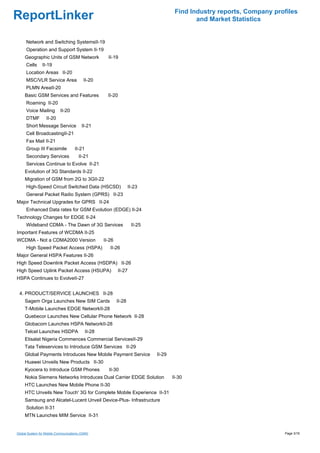 Global System for Mobile Communications (GSM) | PDF