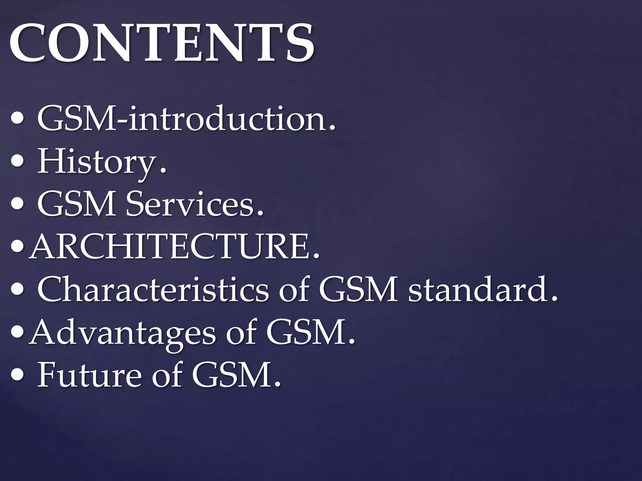 Global system-for-mobile-gsm | PPTX