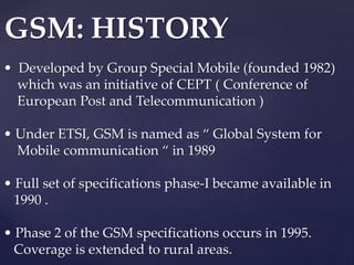 Global system-for-mobile-gsm | PPTX