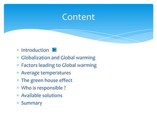 Global warming | PPT
