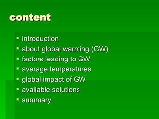 Global Warming | PPT