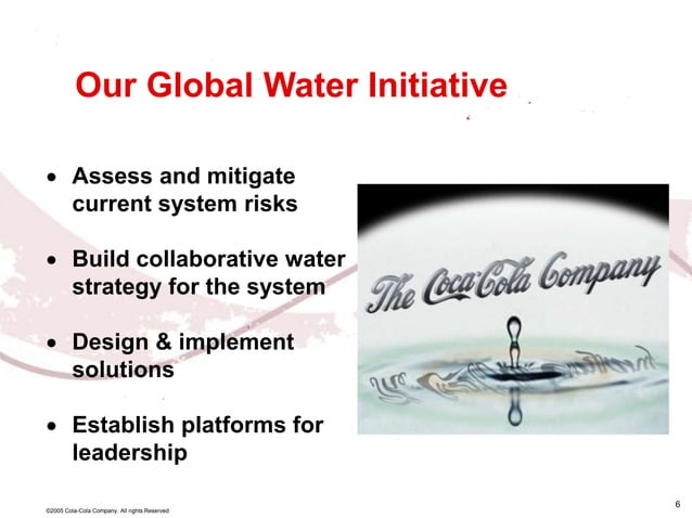 Global Water Stewardship and the Coca-cola Company | PPT