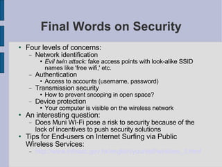 Global Wi-Fi Development and Why Security Matters | PPT