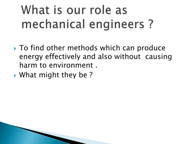 safeguard nature through mechanical engineering | PPT