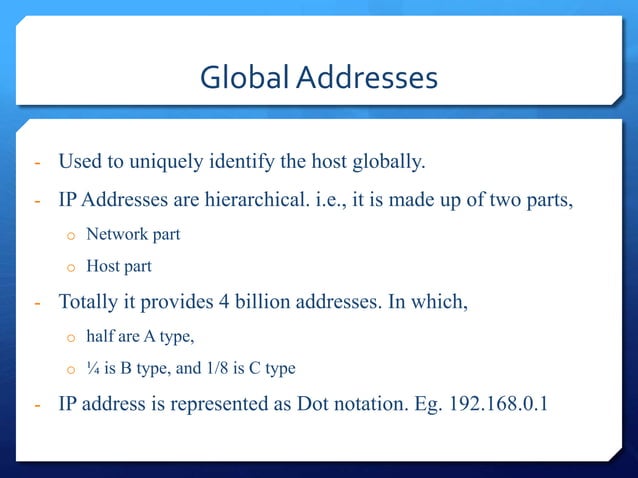 Addressing Scheme IPv4 | PPT