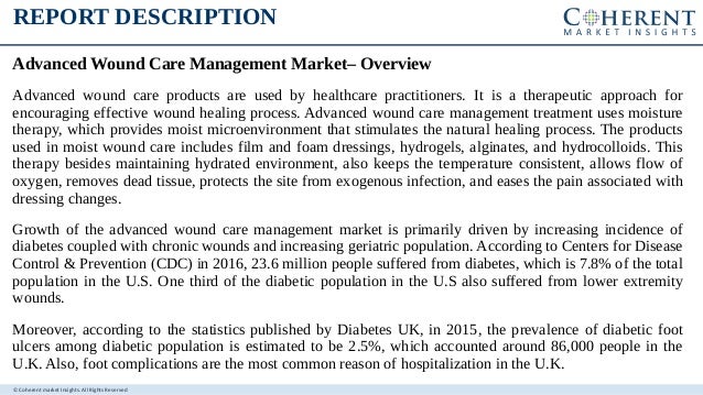 Global advanced wound care management