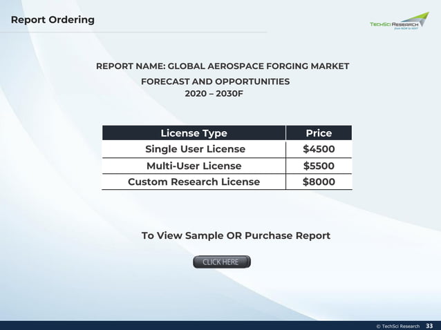 Aerospace Forging Market Report 2030 - TechSci Research | PDF