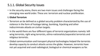 Global Affairs Ch - 5 (1).pptx of security | PPTX