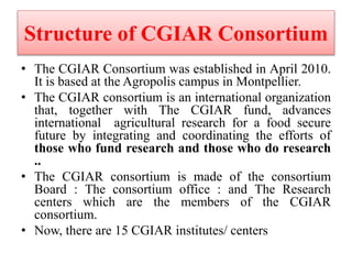 Global agriculture research system | PPTX