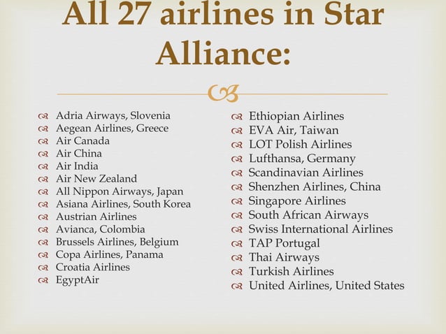 Global Alliances of Airlines by Kalyan S Patil | PPTX