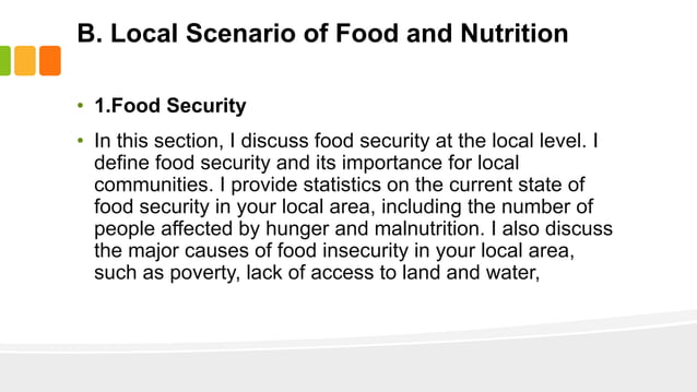 GLOBAL AND LOCAL SCENARIO OF FOOD AND NUTRITION.pptx