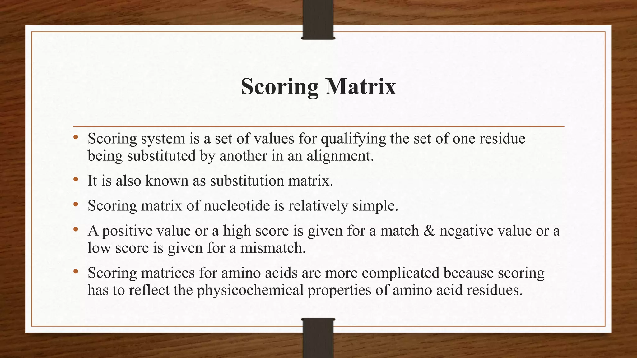 Global and Local Sequence Alignment | PPTX