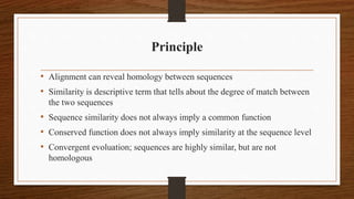 Global and Local Sequence Alignment | PPTX