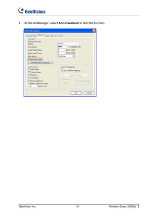 Global anti passback | PDF